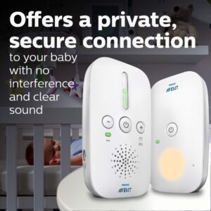 Philips AVENT Audio Baby Monitor DECT, White, SCD502/10