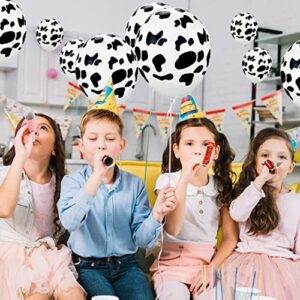 25 PCS Cow Balloons Funny Cow Print Balloons For Children's Party Western Cowboy Theme for Kids Birthday Party Favor Supplies Decorations