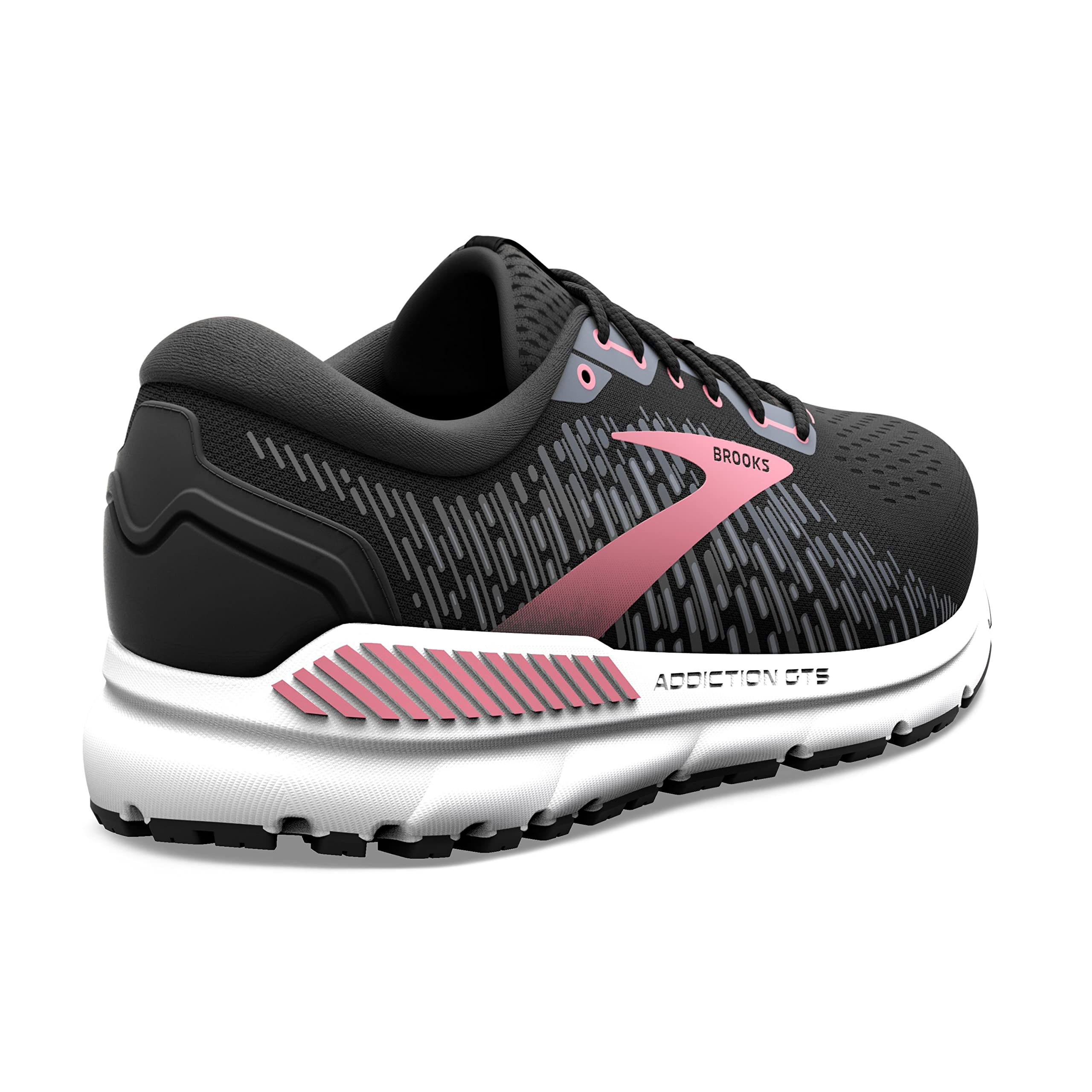 Brooks Women's Addiction GTS 15 Supportive Running Shoe - Black/Ebony/Mauvewood - 7 Medium