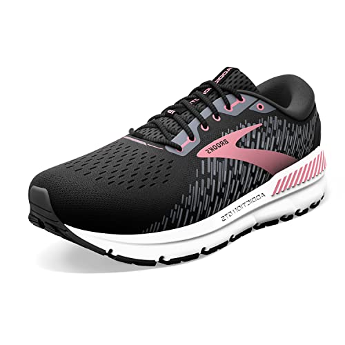 Brooks Women's Addiction GTS 15 Supportive Running Shoe - Black/Ebony/Mauvewood - 6.5 Narrow