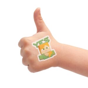 Video Game Party Favors by Citadel Black - Pixel Mine - Temporary Tattoos for Boys Birthday - 90 Tattoos Pack of 15 - Pixel Mine Birthday Parties