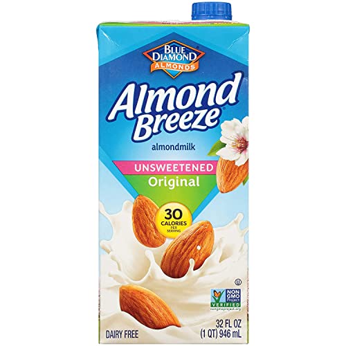 Almond Breeze Dairy Free Almondmilk Unsweetened Original 32 Oz Boxes, 6 Count