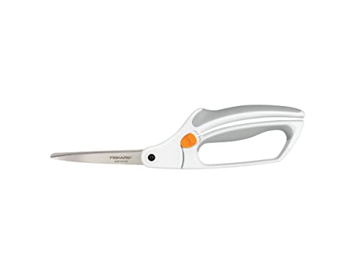 Fiskars Softgrip All-Purpose Scissors, Easy Action, Length: 26 cm, Stainless Steel Blade/Plastic Handles, White, 1059564