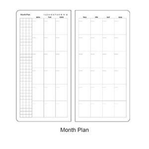 Undated Pocket Weekly Planner Schedule Organizer Agenda Year Month Week Plan A6 Notebooks