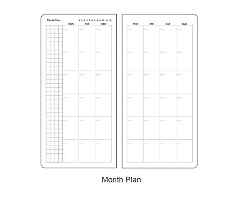 Undated Pocket Weekly Planner Schedule Organizer Agenda Year Month Week Plan A6 Notebooks