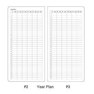 Undated Pocket Weekly Planner Schedule Organizer Agenda Year Month Week Plan A6 Notebooks