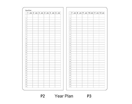 Undated Pocket Weekly Planner Schedule Organizer Agenda Year Month Week Plan A6 Notebooks