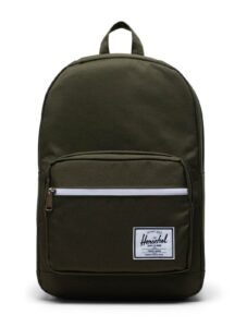 herschel pop quiz backpack, ivy green/chicory coffee, classic 22l