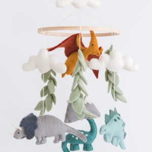 Dino Mobile, Dinosaur Theme Crib Mobile, Stegosaurus Brachiosaurus Triceratops Mobile Dinosaur Mobile Jungle Mobile Forest Mobile