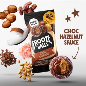 Frooze Balls Double-Filled Energy Balls Variety Pack - (6 bags, each with 5 balls) Healthy Vegan Snacks, Gluten-Free