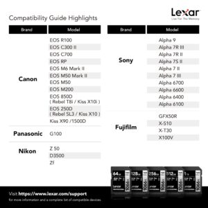 Lexar 512GB Professional 1066x SDXC Memory Card, UHS-I, C10, U3, V30, Full-HD & 4K Video, Up To 160MB/s Read, for DSLR and Mirrorless Cameras (LSD1066512G-BNNNU)