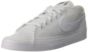 nike court legacy cnvs white/white/summit white 11 b (m)