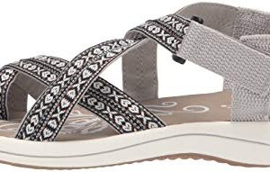 Easy Street Women's Sport Sandal, Grey, 6.5 X-Wide