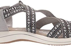 Easy Street Women's Sport Sandal, Grey, 6.5 X-Wide