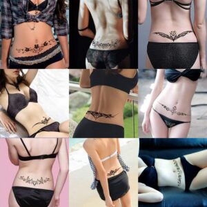 ELANE 19 Sheets Temporary Tattoos for Women Sexy,Tattoo Stickers for Women,Fake Tattoos Women,Tattoo Stickers for Men