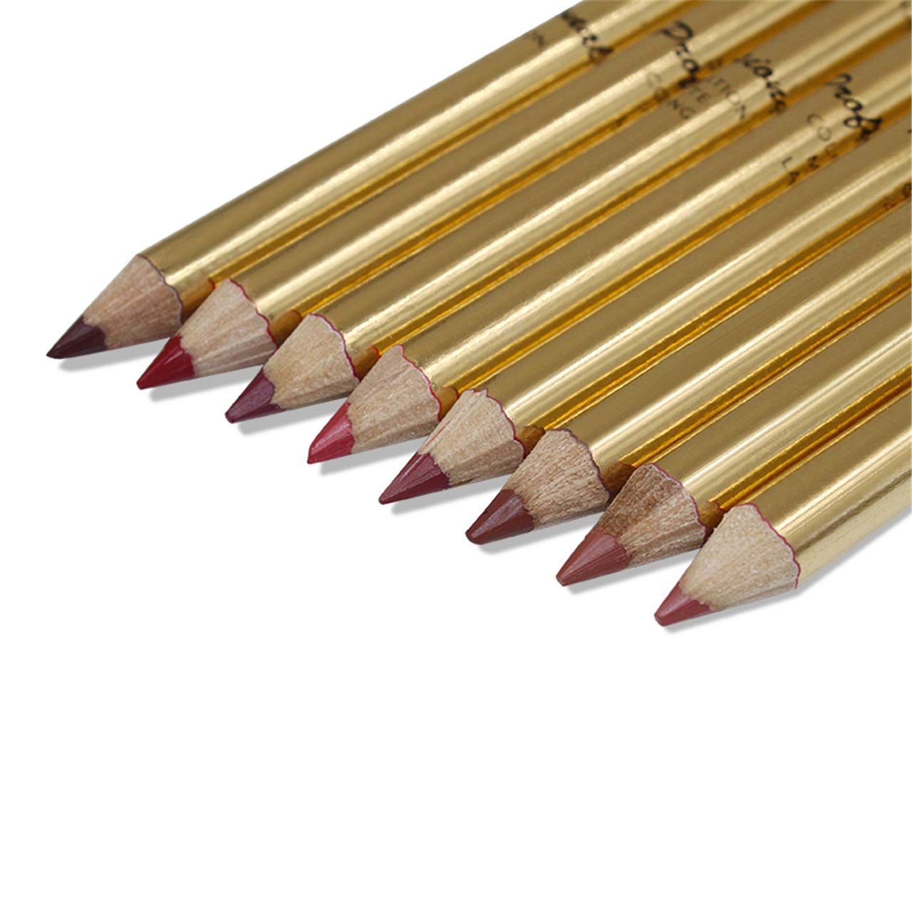 Wismee Lip Liner Pencil Set 8 Colors Professional Matte Lipliner with Sharpener Waterproof Long Lasting Smooth Natural Filler Contour Shaping Lip Makeup for Woman Soft Lip Liner Pen Makeup Cosmetic