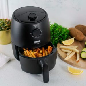 bella pro series - 2-qt. analog air fryer - black matte