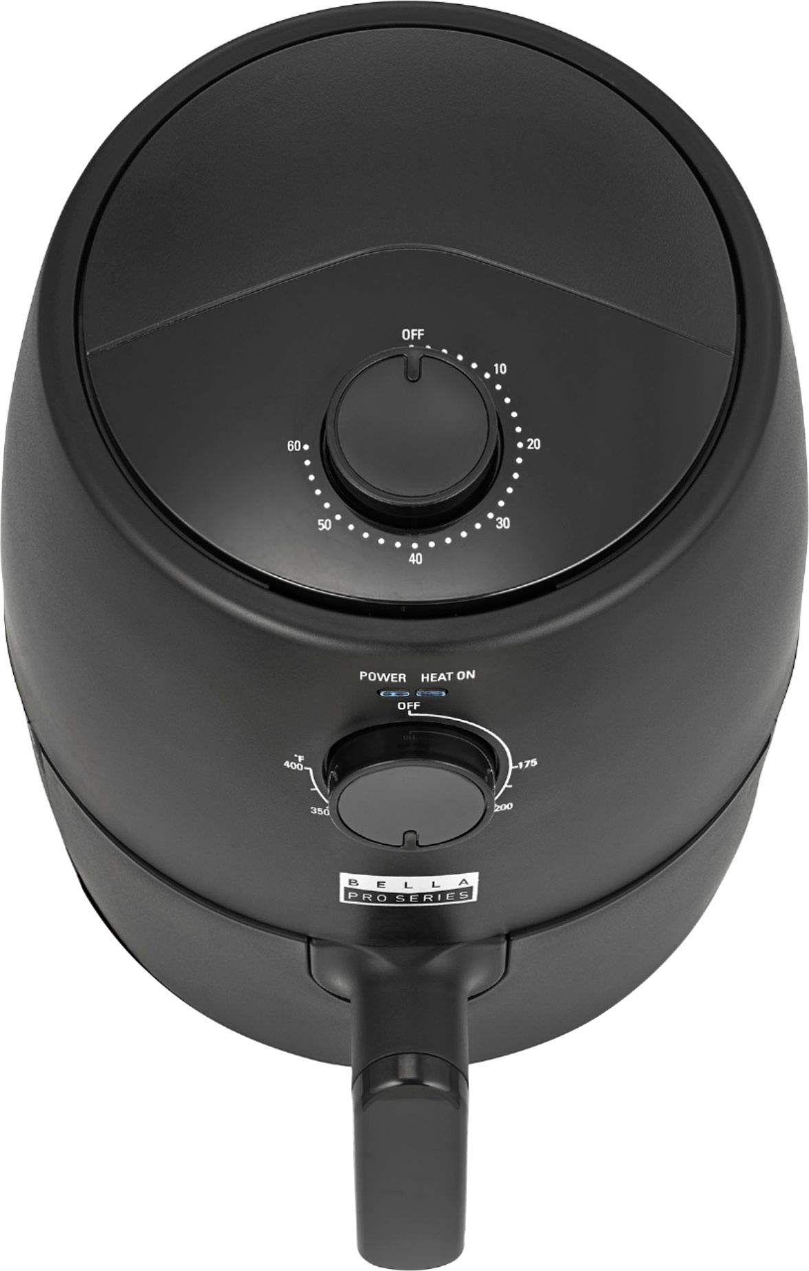 Bella Pro Series - 2-qt. Analog Air Fryer - Black Matte