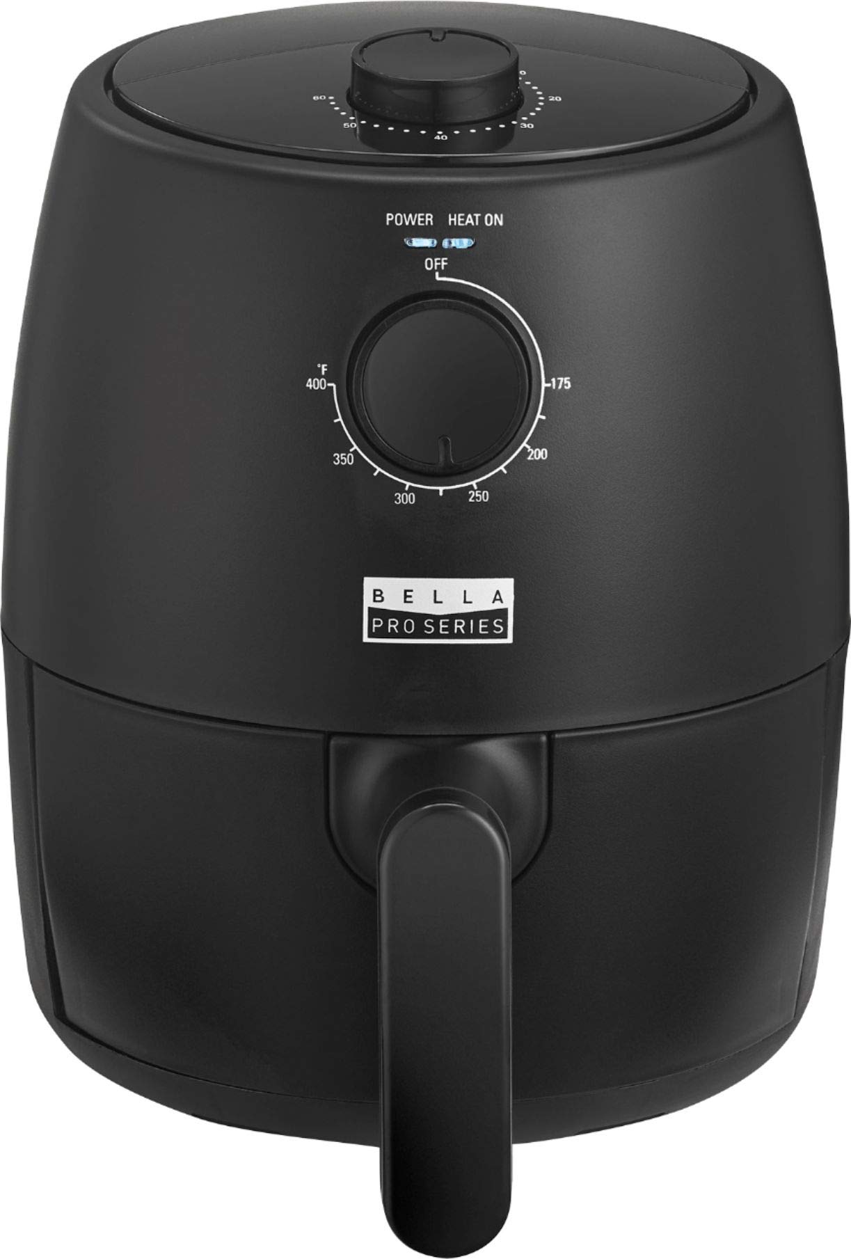 Bella Pro Series - 2-qt. Analog Air Fryer - Black Matte