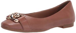 aerosoles women's candice ballet flat, tan leather, 6