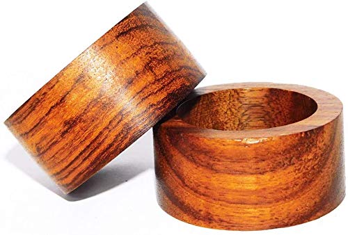 Divine glance Napkin Rings Dining Table Napkin Holder, Classic Everyday Use Thanksgiving, Christmas Napkin Rings Buckles,Festive Party Gift Farmhouse for Table (Set of 12, Brown)