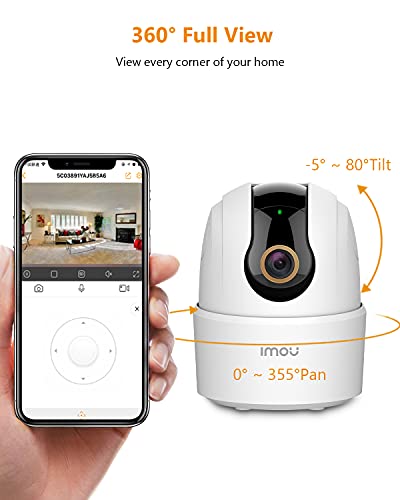 Imou 2.5K WiFi Camera Indoor Pet Dog Camera 4MP, 360° Home Security Wireless IP Baby Camera, Human Detection AI, Smart Tracking, Siren, 10m Night Vision, 2-Way Audio, Privacy Mode, Works with Alexa