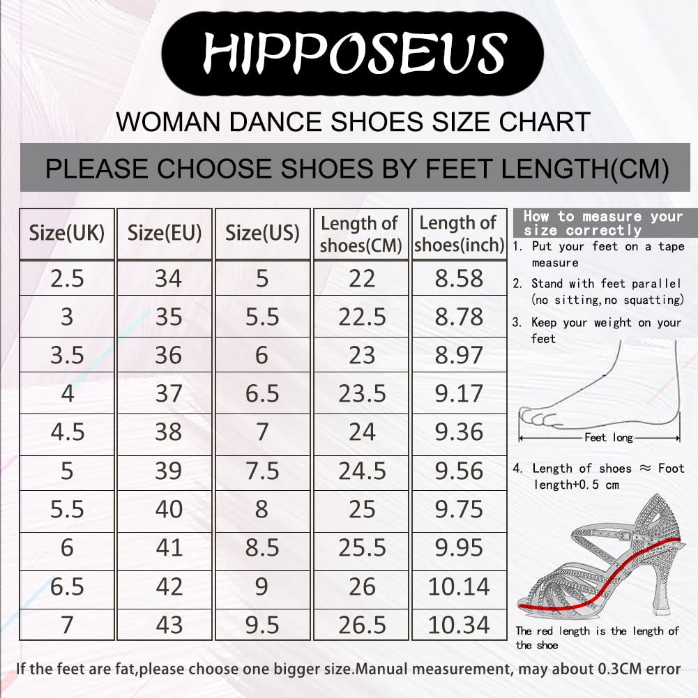 HIPPOSEUS Latin Dance Shoes for Women with Closed Toe Lace up Ballroom Latin Salsa Tango Dance Practice Shoes Low heel 2.75",Black Silver, 5.5 B(M) US