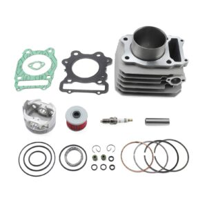 MOFANS 74mm Complete Cylinder and Piston Kit with Gaskets Fit for Honda Fourtrax 300 TRX300 4x4 2x4 1988 – 1992 1993 1994 1995 1996 1997 1998 1999 2000 for 12000-HC4-000 12100-HC4-000