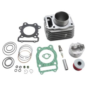 MOFANS 74mm Complete Cylinder and Piston Kit with Gaskets Fit for Honda Fourtrax 300 TRX300 4x4 2x4 1988 – 1992 1993 1994 1995 1996 1997 1998 1999 2000 for 12000-HC4-000 12100-HC4-000