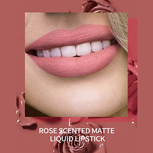 BONNIE CHOICE 6Pcs Nude Matte Liquid Lipstick Set, Waterproof Long Lasting Non-Stick Cup Nude Lipstick 24 Hour Not Fade Matte Lipstick Professional Lip Gloss Makeup Mother's Day Gift Sets for Women