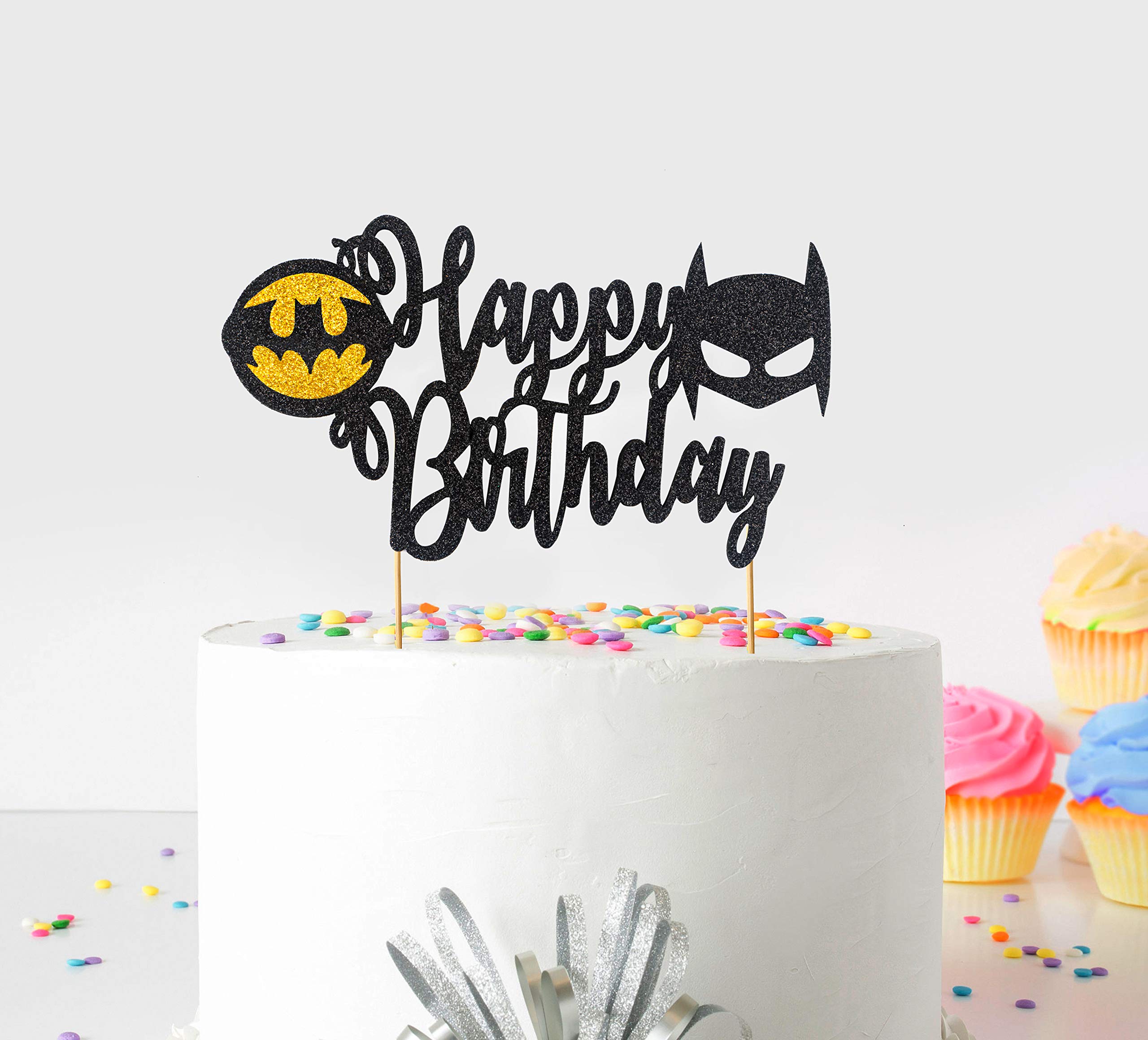 Seyal® - Btman happy birthday cake topper