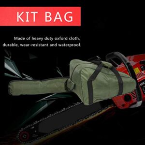 Wear-resistant portable bag, carrying case, kit bag, chainsaw storage, chainsaw for lumberjacks to protect at home(ArmyGreen, 22 inches)