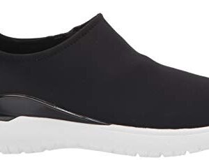 Rockport Total Motion Sport Women's High Slip On Walking Shoe, Black Lycra, 8.5