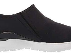 Rockport Total Motion Sport Women's High Slip On Walking Shoe, Black Lycra, 8.5