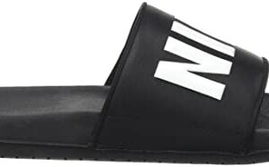 Nike Men's OFFCOURT Slides, Black/White, 9