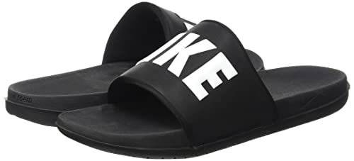 Nike Men's OFFCOURT Slides, Black/White, 9