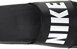 Nike Men's OFFCOURT Slides, Black/White, 9