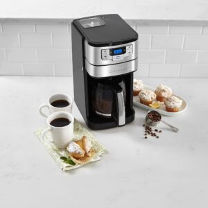 Cuisinart DGB-400SSFR Grind and Brew 12 Cup Coffeemaker - Silver (Renewed)