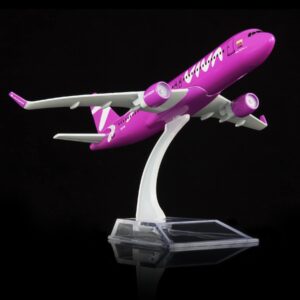 24-Hours Airplane Model Columbia 320 Pink Plane Model Alloy Metal Aircraft Model Birthday Gift Plane Models Chiristmas Gift 1:400