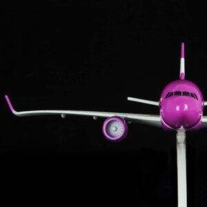 24-Hours Airplane Model Columbia 320 Pink Plane Model Alloy Metal Aircraft Model Birthday Gift Plane Models Chiristmas Gift 1:400