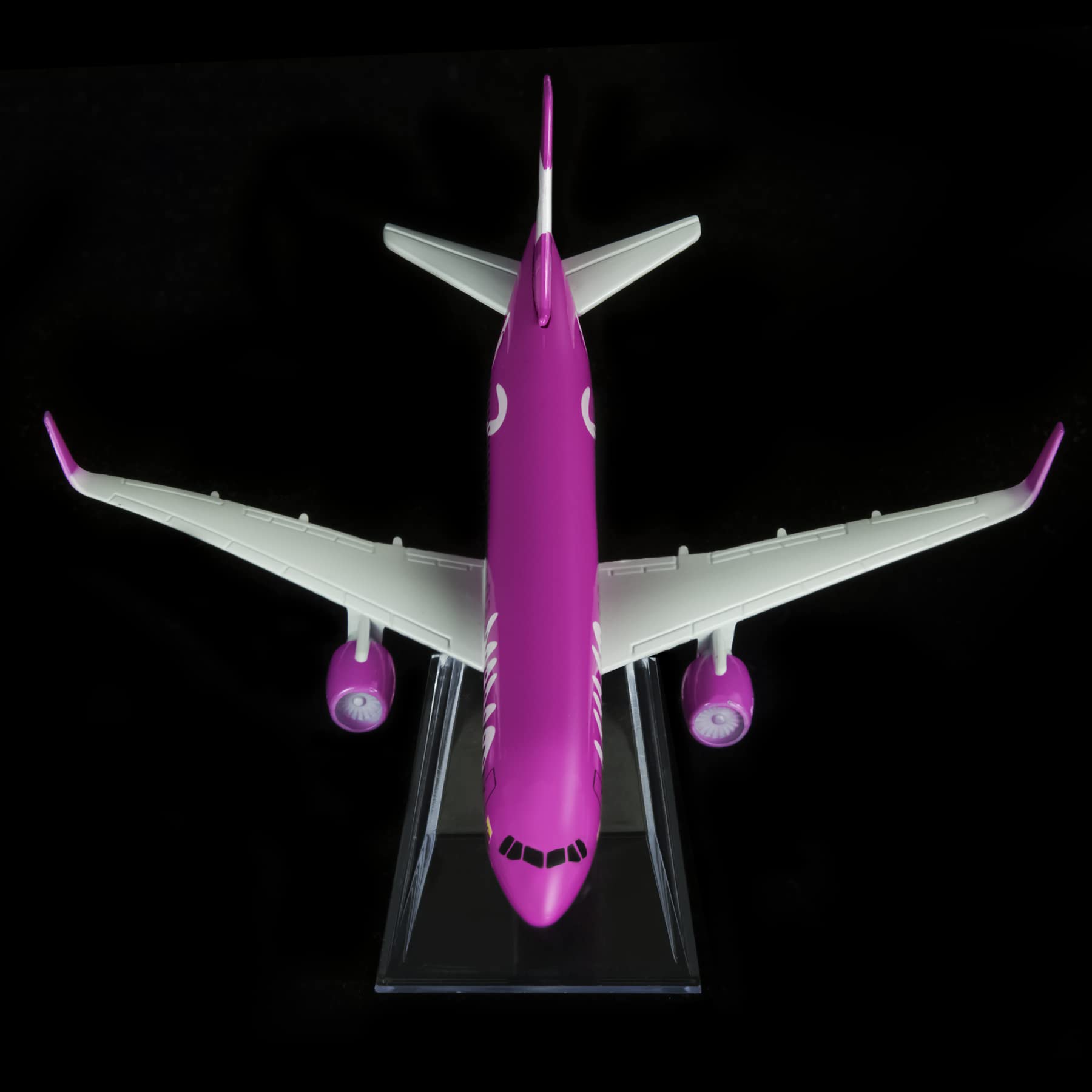 24-Hours Airplane Model Columbia 320 Pink Plane Model Alloy Metal Aircraft Model Birthday Gift Plane Models Chiristmas Gift 1:400