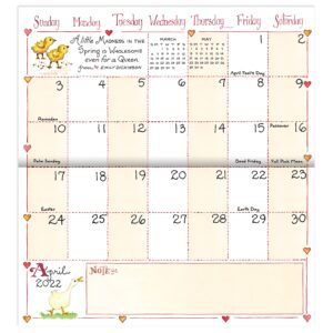 TF PUBLISHING - 2022-2023 Susan Branch 2-Year Small Monthly Planner - 2-Page Large Calendar Grid and Lined Notes Section in Back - 24 Month Pocket Calendar for School and Work - 3.5" x 6.5"