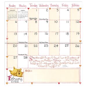 TF PUBLISHING - 2022-2023 Susan Branch 2-Year Small Monthly Planner - 2-Page Large Calendar Grid and Lined Notes Section in Back - 24 Month Pocket Calendar for School and Work - 3.5" x 6.5"