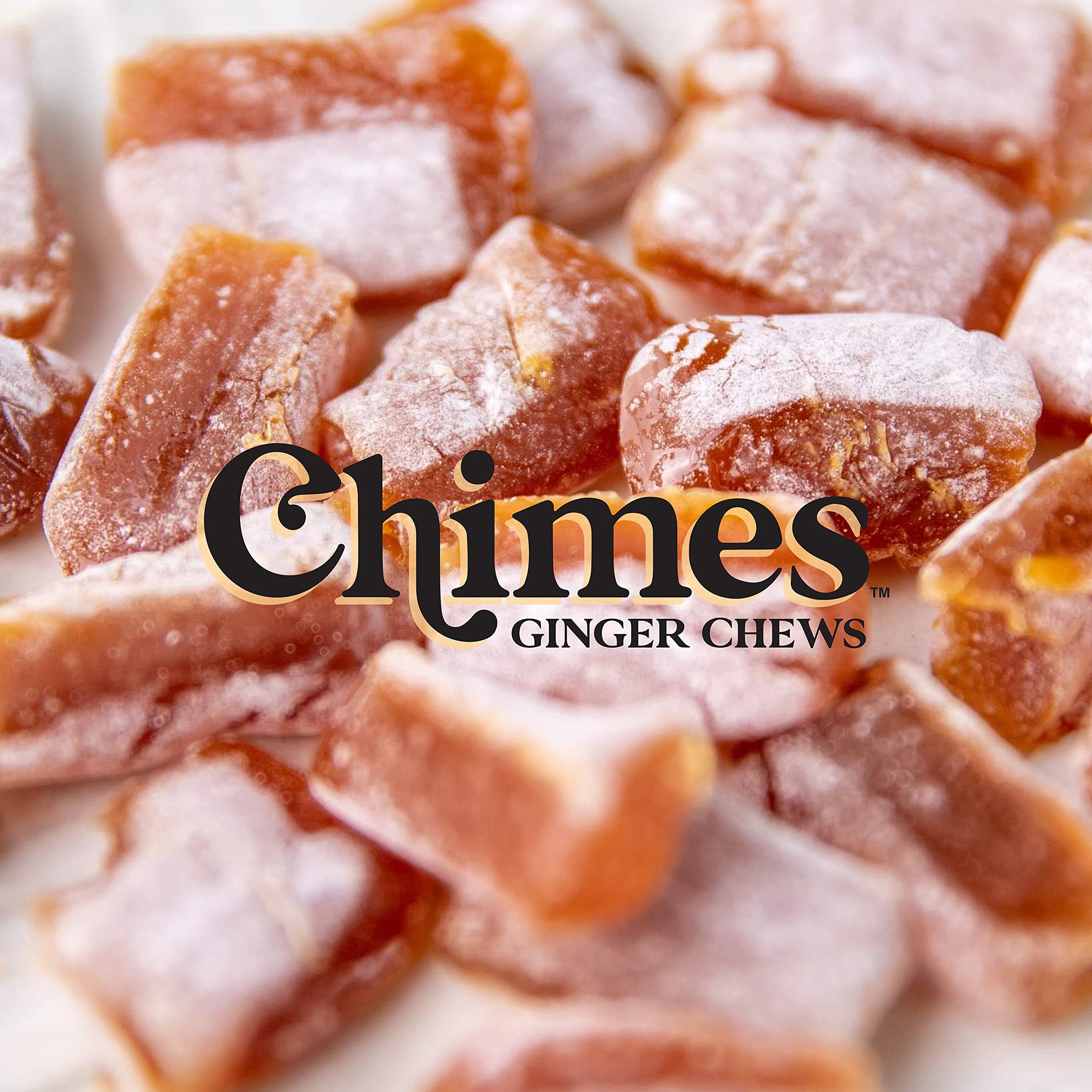 Chimes Meyer Lemon Ginger Chews Candy, 1-Pound Bag