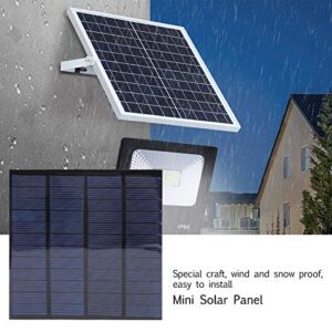 Mini Solar Panel Module, 2Pcs with 1Meter Cable Snowproof DC 12V Windproof Polysilicon Solar Panel, 150mA for Solar Landscape Lights Solar Phone Chargers