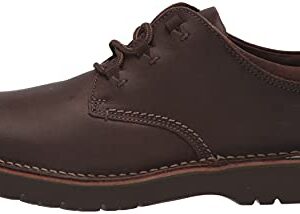 Clarks Men's Eastford Low Oxford, Dark Brown Leather, 10.5