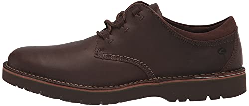 Clarks Men's Eastford Low Oxford, Dark Brown Leather, 10.5