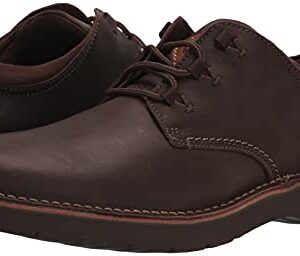 Clarks Men's Eastford Low Oxford, Dark Brown Leather, 10.5