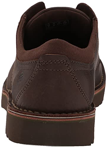 Clarks Men's Eastford Low Oxford, Dark Brown Leather, 10.5