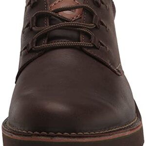 Clarks Men's Eastford Low Oxford, Dark Brown Leather, 10.5